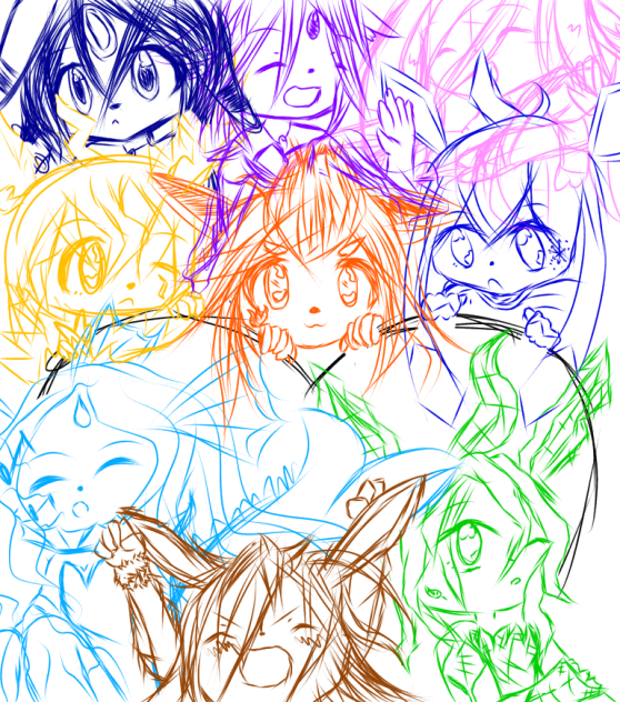 Eeveelutions Sketch - ibisPaint