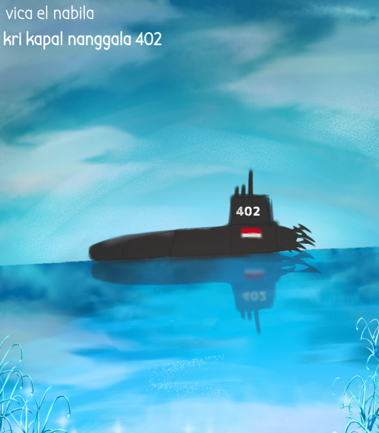 kapal selam nanggala 402 - ibisPaint