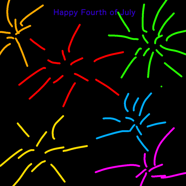 Happy Fourth of July - ibisPaint