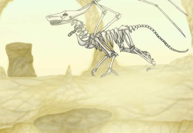 skeleton dragon - ibisPaint