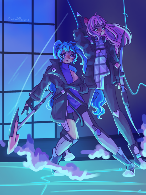 Tower of Fantasy Timelapse - ibisPaint