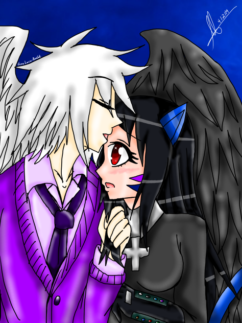 Lacie and Anubis (gender bender) - ibisPaint