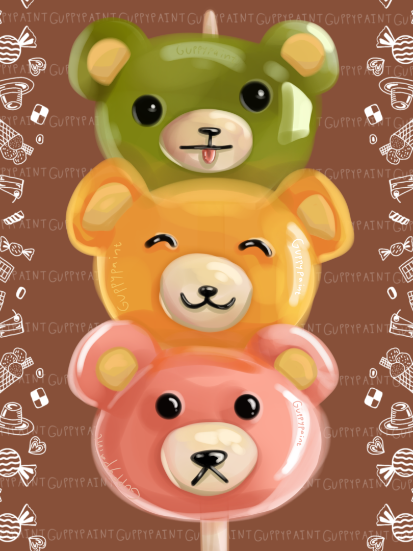 Cute dango bears - ibisPaint
