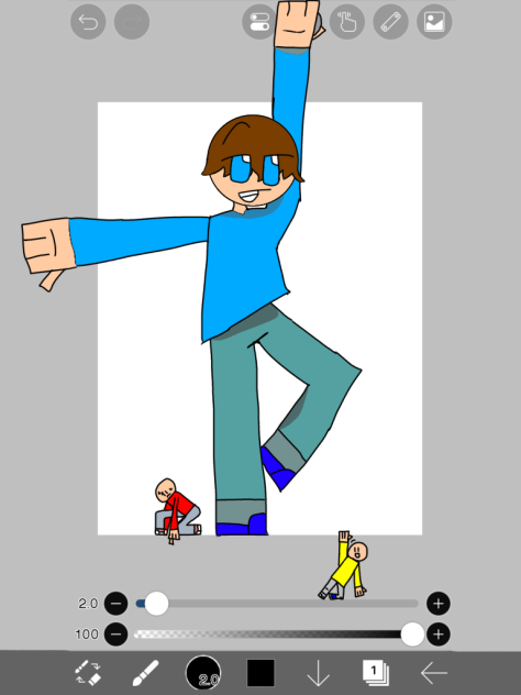 Out the page, peep - ibisPaint