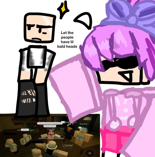 Drawing this scene from Roblox flicker - ibisPaint