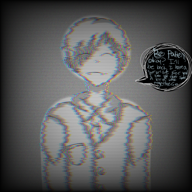 A distorted, fading dream (glitch effect - ibisPaint