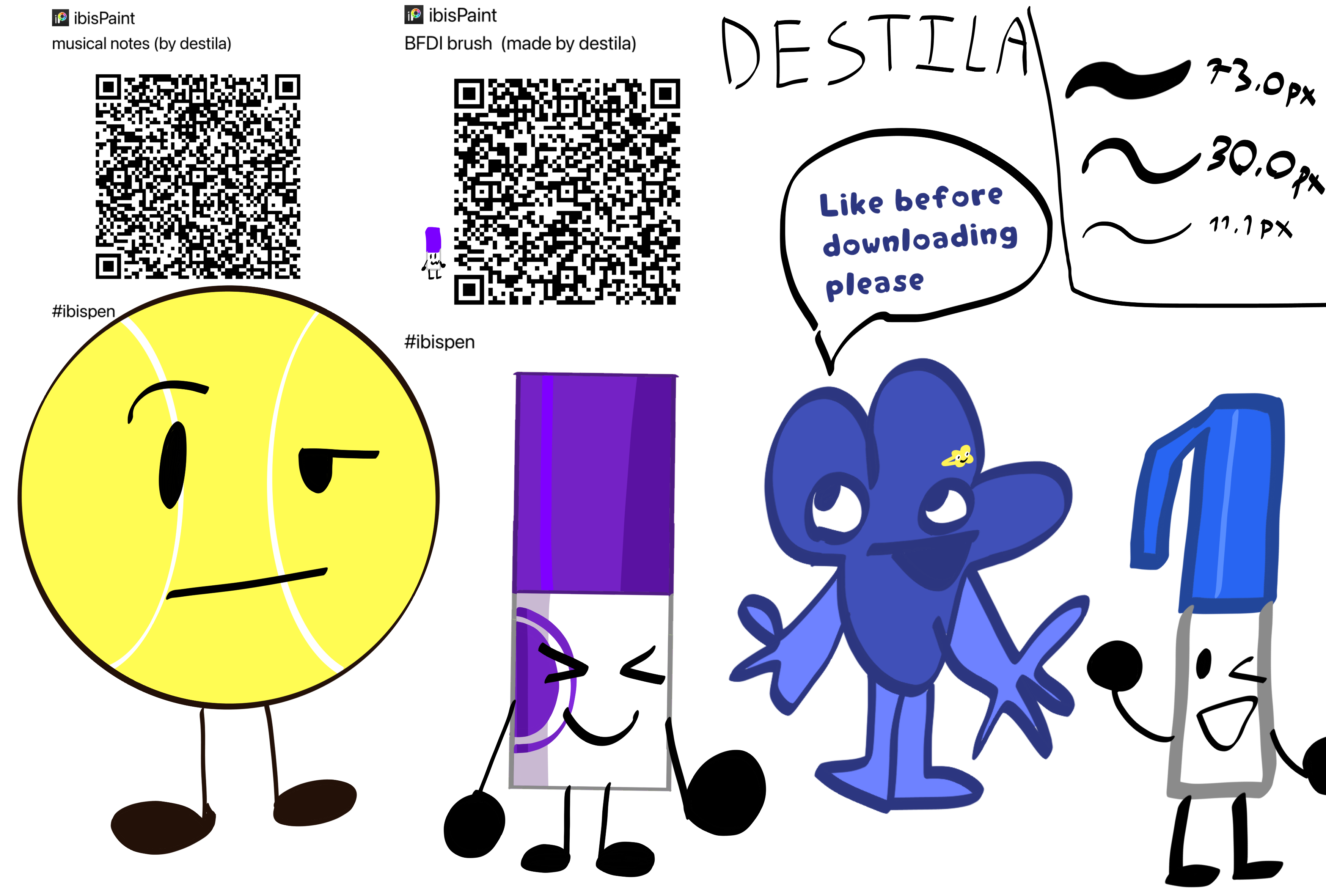 BFDI Brush I always use - ibisPaint