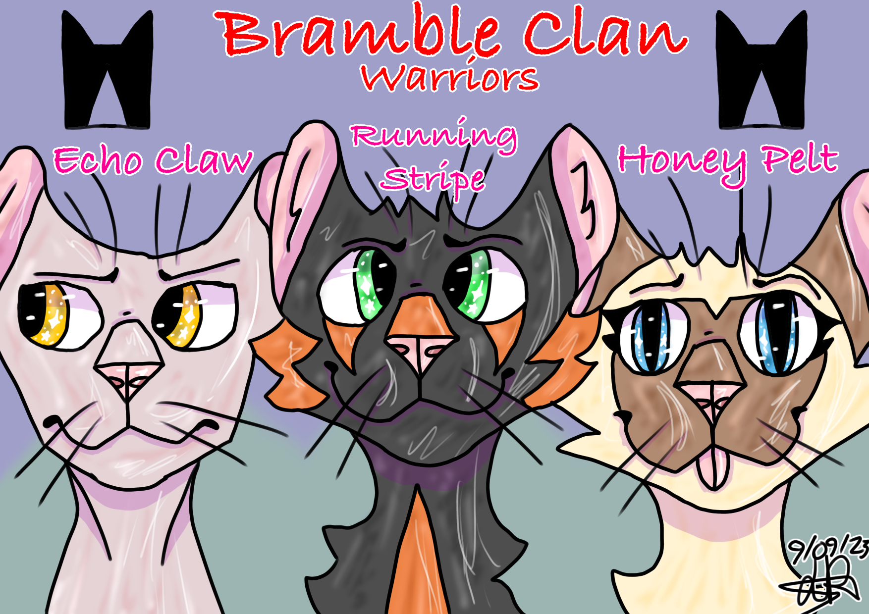 Bramble clan warriors! - ibisPaint