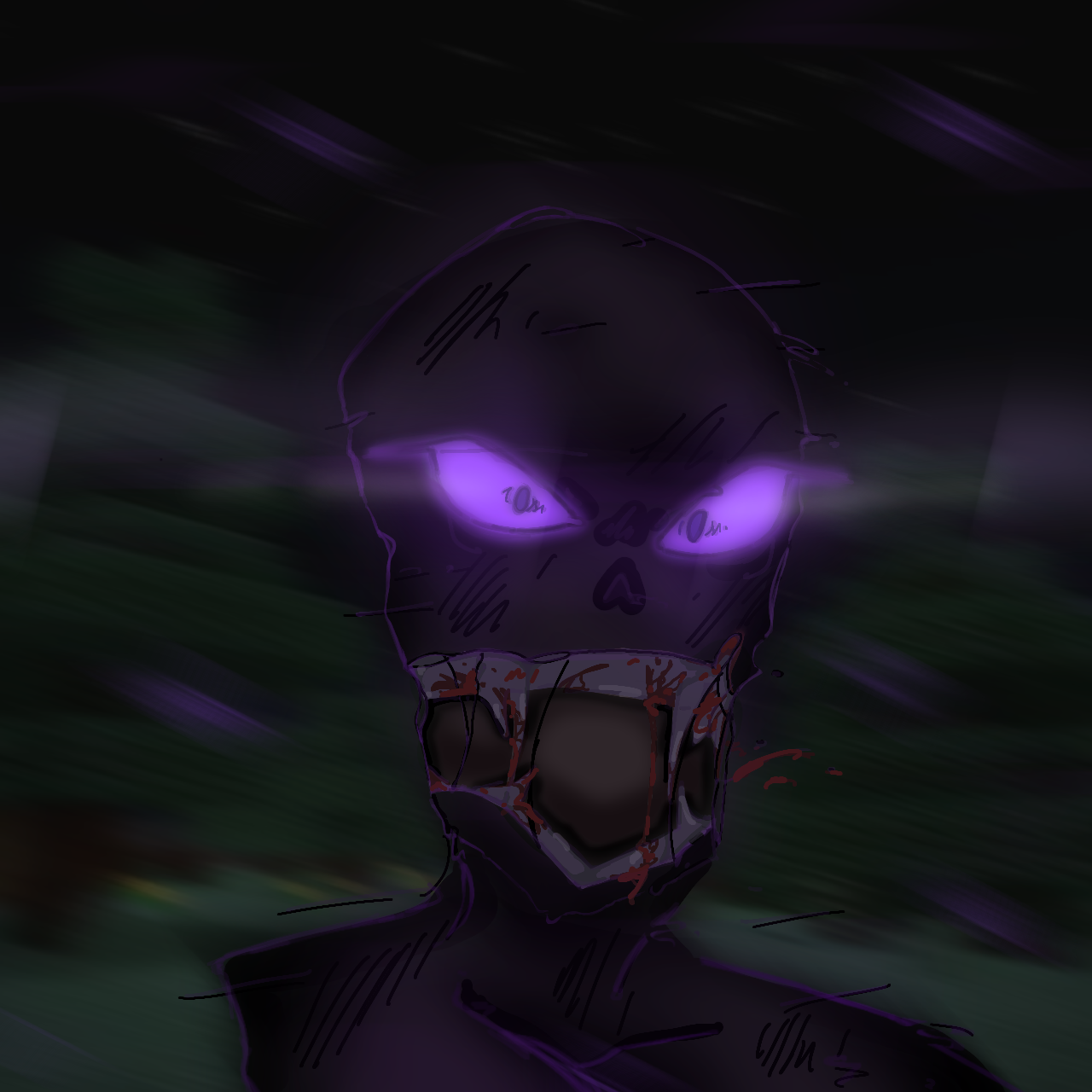 Enderman, Minecraft - ibisPaint