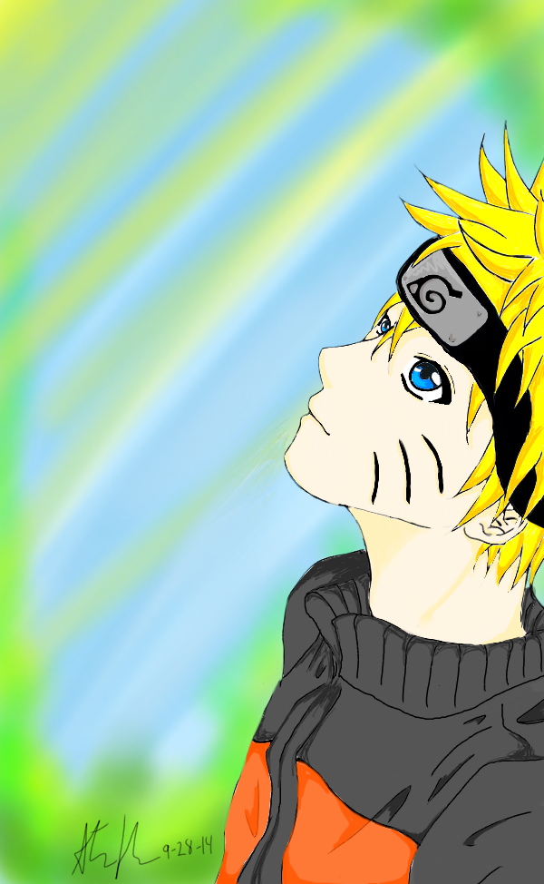 Naruto Looking In The Sky - ibisPaint