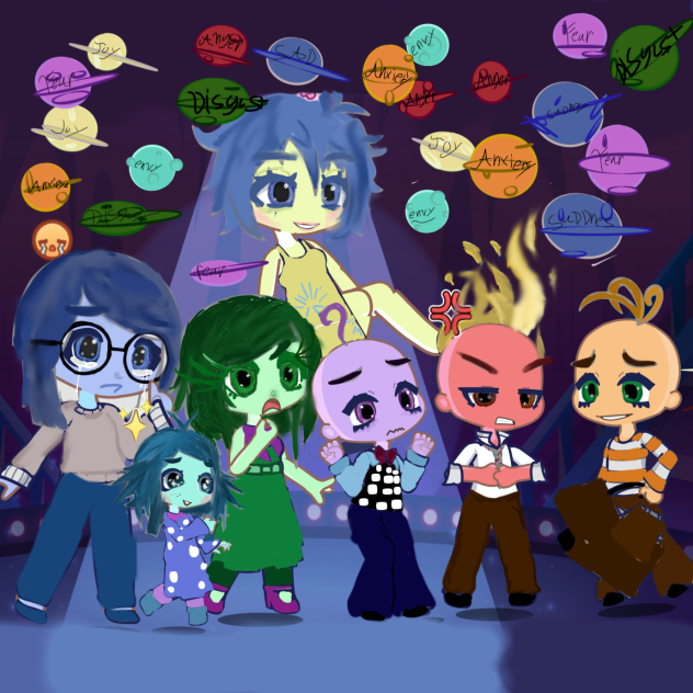 inside out characters!! ( gacha life 2!) - ibisPaint