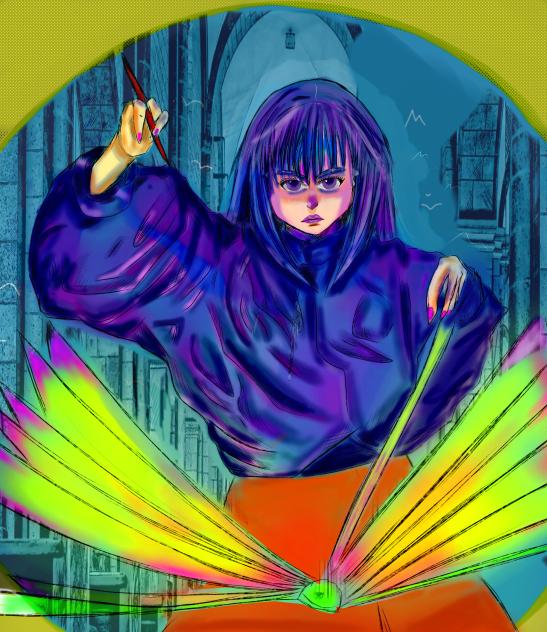 drawing in the sky - ibisPaint