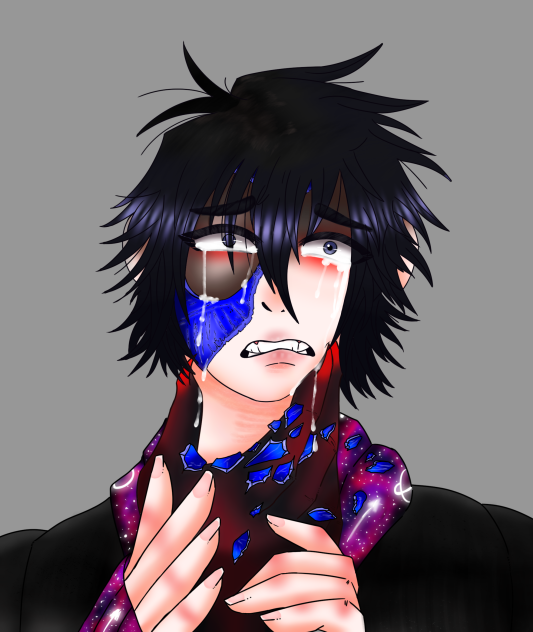 Broken mask pieces - ibisPaint