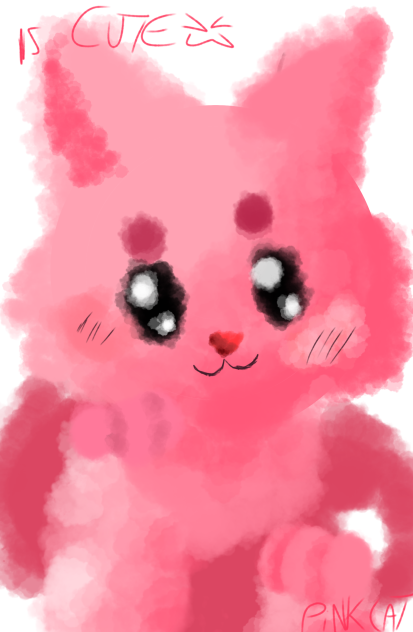 pink cat - ibisPaint