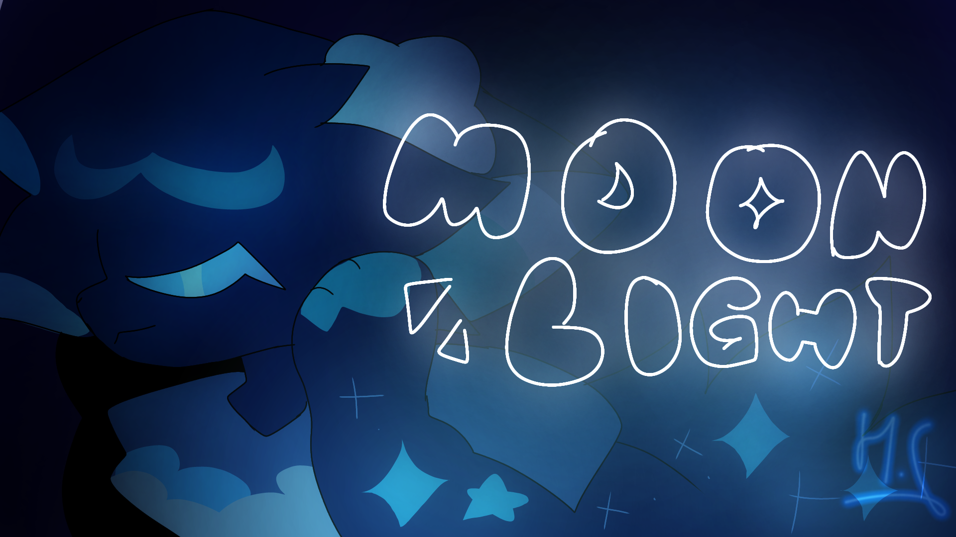 Moonlight meme remake thumbnail - ibisPaint