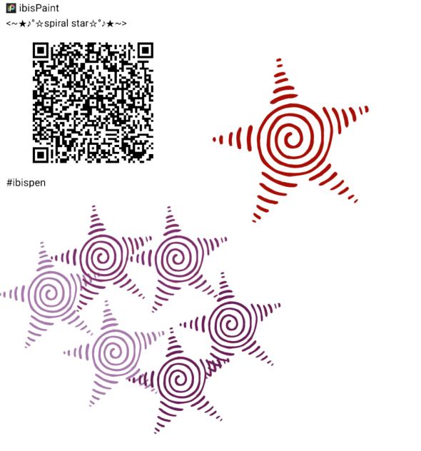 spiral star code🌟 - ibisPaint