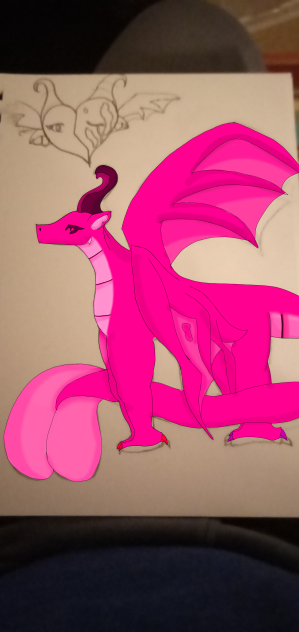 Happy Valentines day dragon - ibisPaint