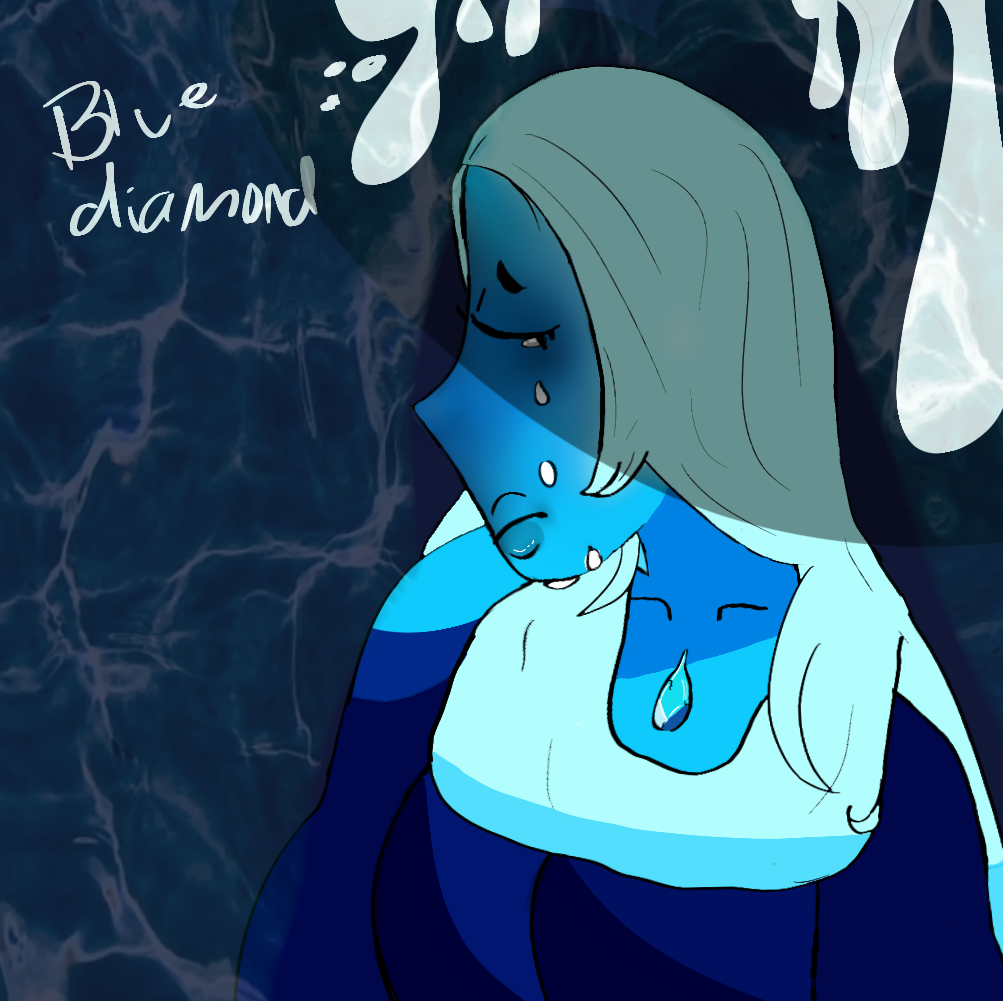 Blue diamond drawing! - ibisPaint