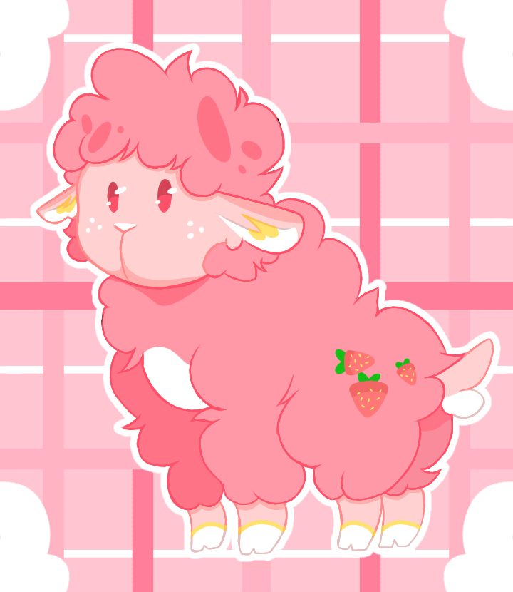 Strawberry Sheep - ibisPaint