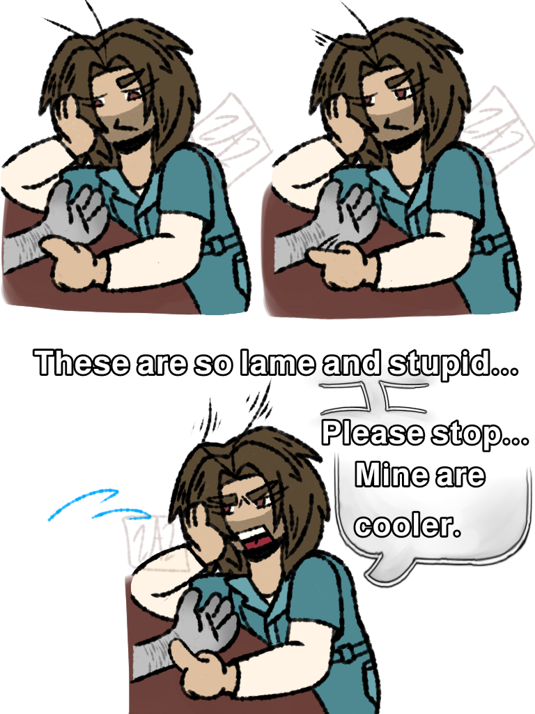 Roach Jimmy touching your scars - ibisPaint