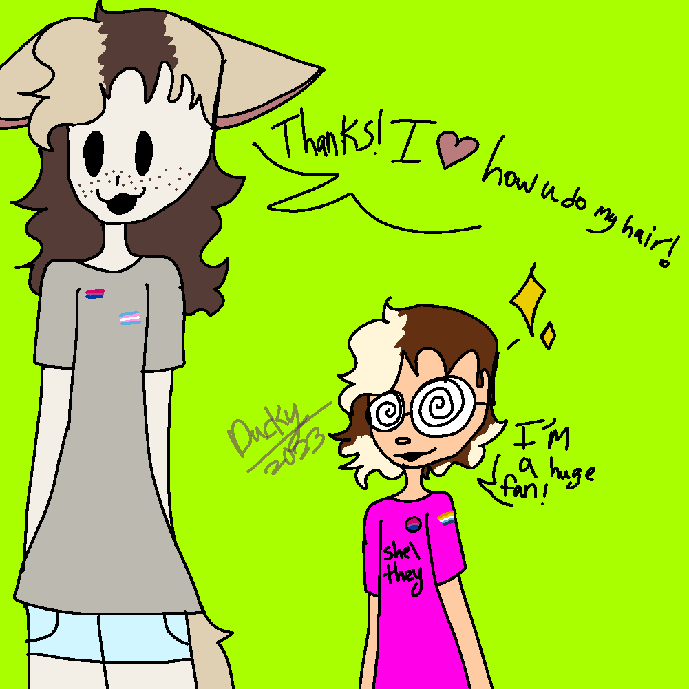 Two mentally unstable artists talking - ibisPaint