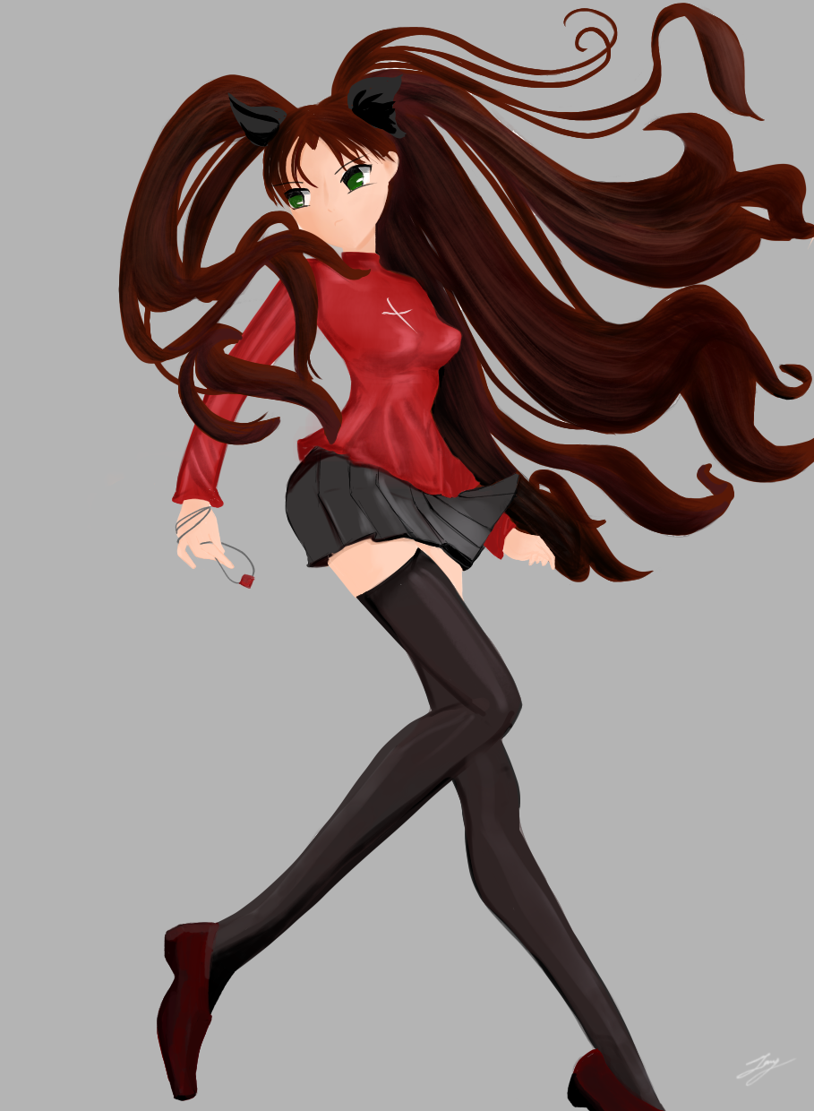 Tohsaka Rin Fate (fanart) - ibisPaint