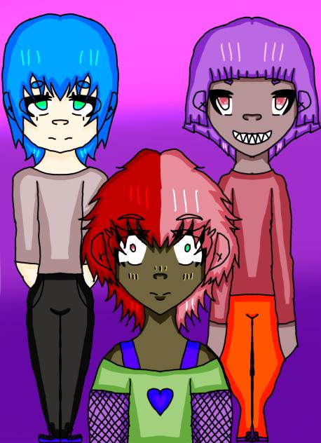 Three Friends - ibisPaint