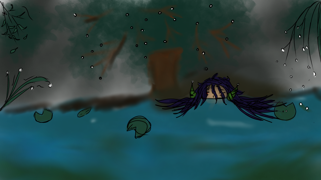 Girl in the lake - ibisPaint