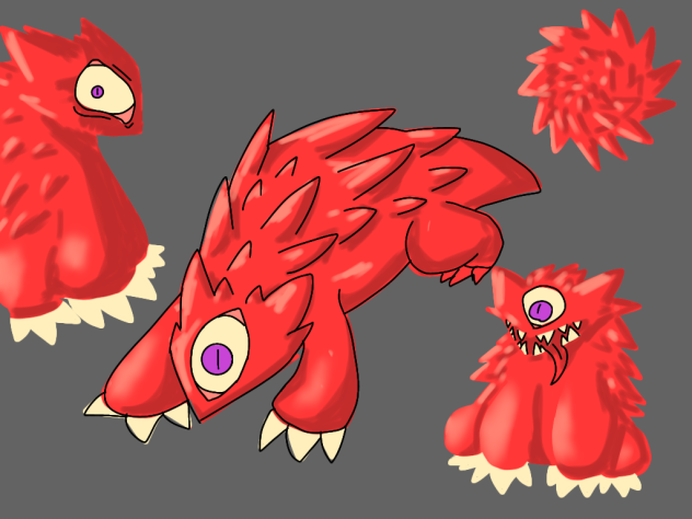 red demon dog - ibisPaint