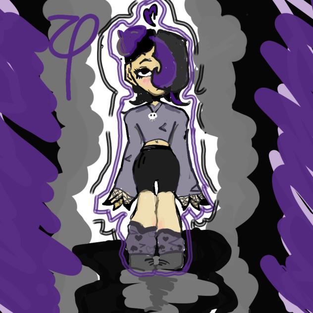 Gothic girl oc - ibisPaint