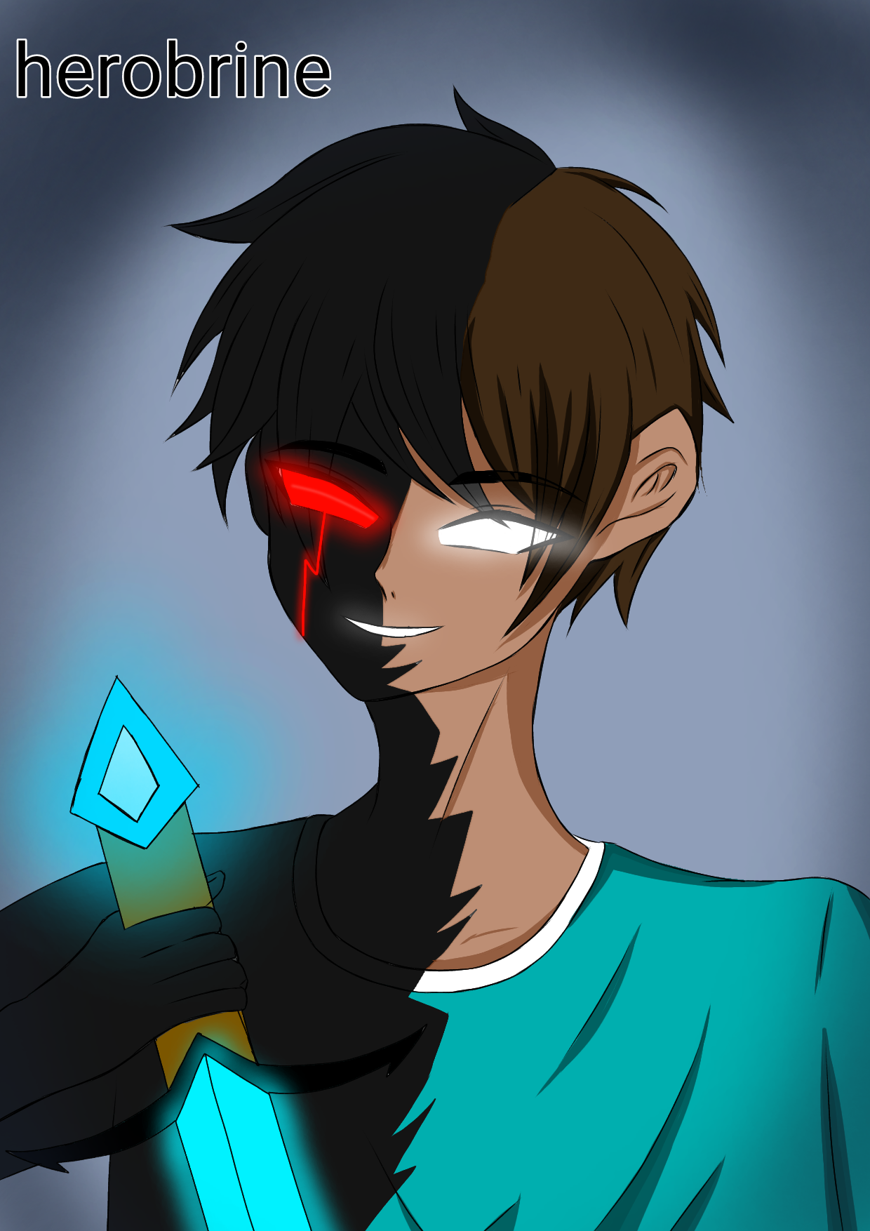 herobrine Minecraft - ibisPaint