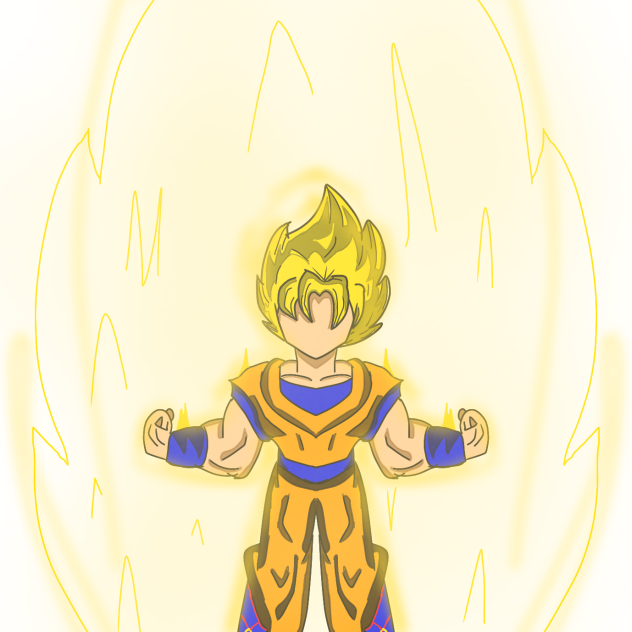 Super Saiyan (real draw) - ibisPaint