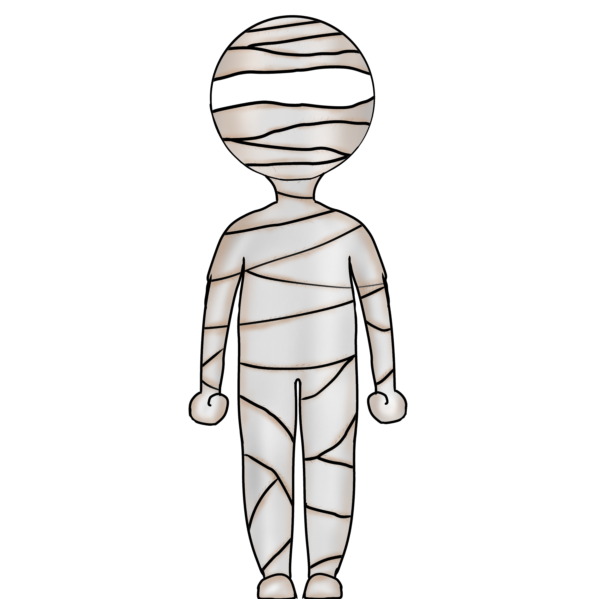 Halloween Mummy_rap - ibisPaint