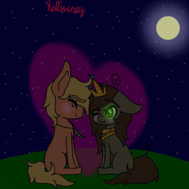 MLP Love in the moonlight - ibisPaint