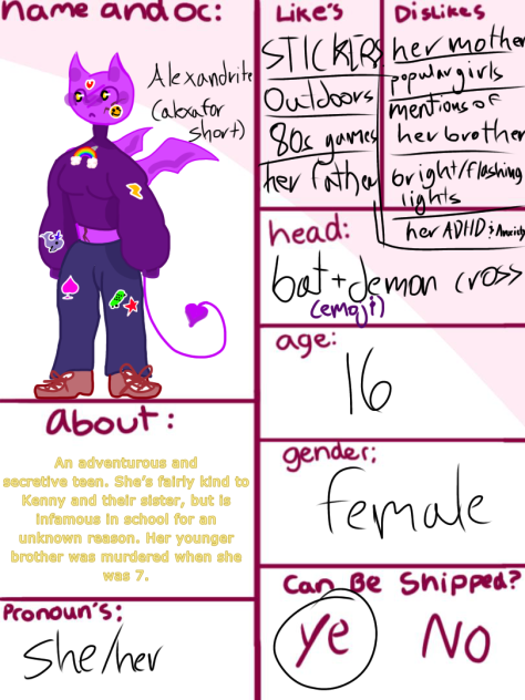 Alexa Playtime Char Sheet - ibisPaint