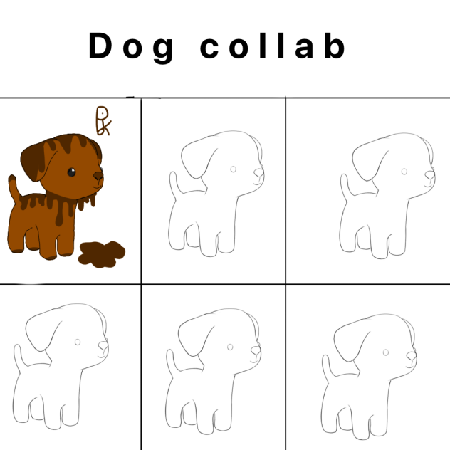 Dog collab - ibisPaint
