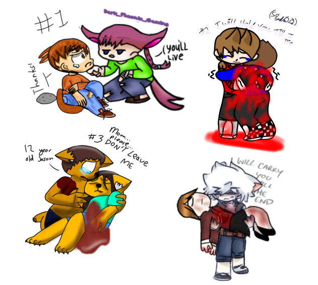 Sad or blood collab - ibisPaint