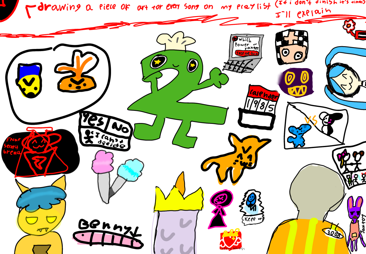 Song I’m playlist = drawing - ibisPaint