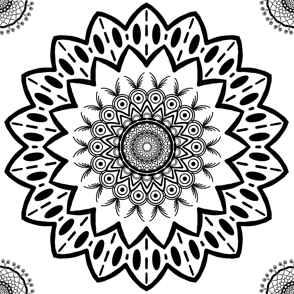 Mandala Flower 3 - ibisPaint