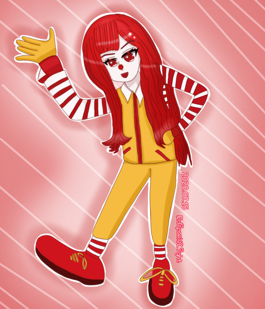 Ronald McDonald female version - ibisPaint