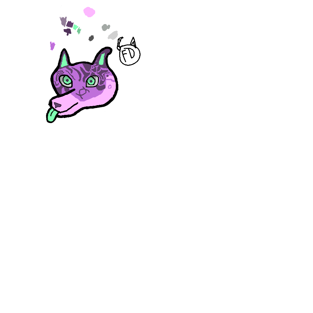 porple boyo blep face - ibisPaint