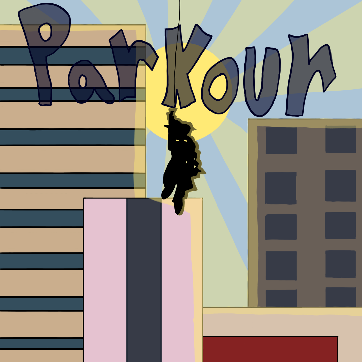 Parkour-trace of real drawing - ibisPaint