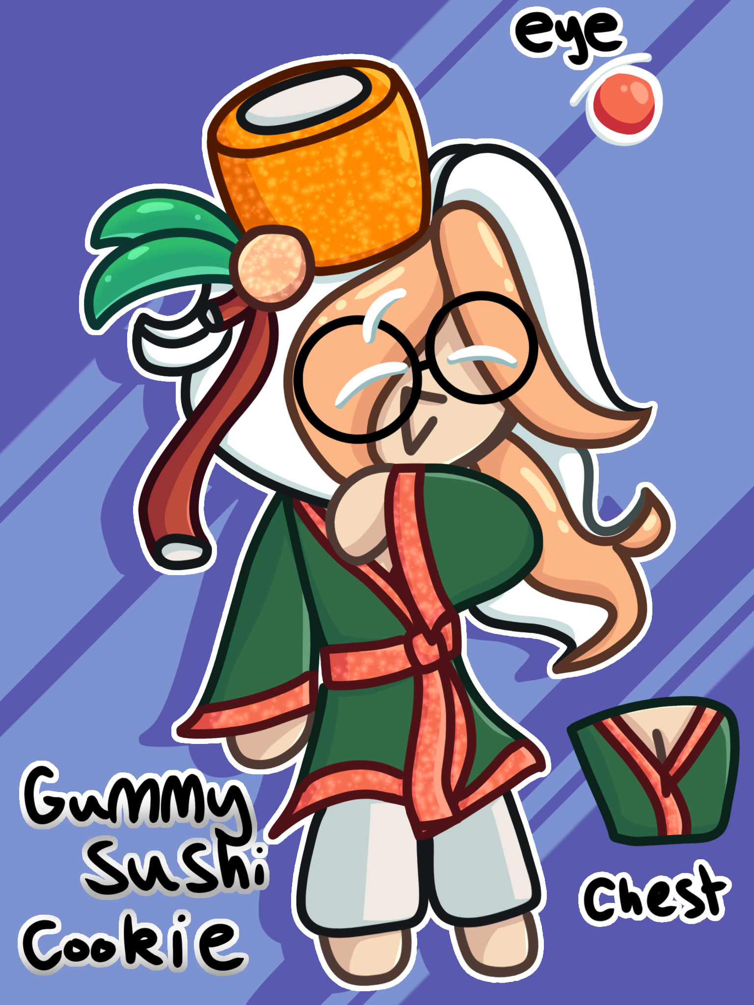 Gummy Sushi Cookie - ibisPaint