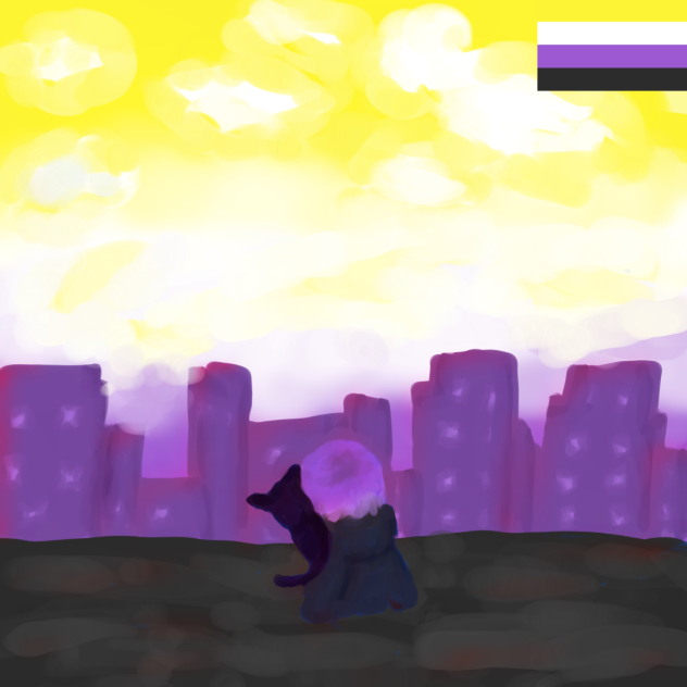 Non-Binary Cityscape - ibisPaint