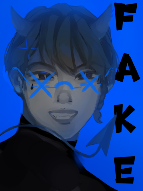 blue devil - ibisPaint