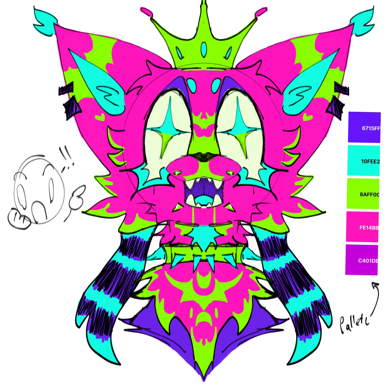 RAWR XD AHH FURRY OC - ibisPaint