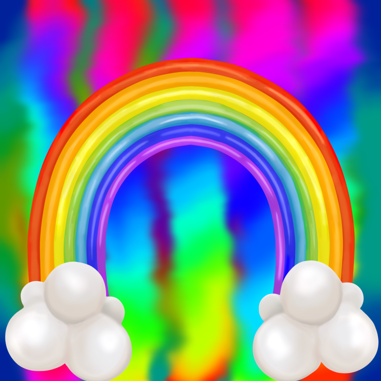 Rainbow Tie-dye - ibisPaint