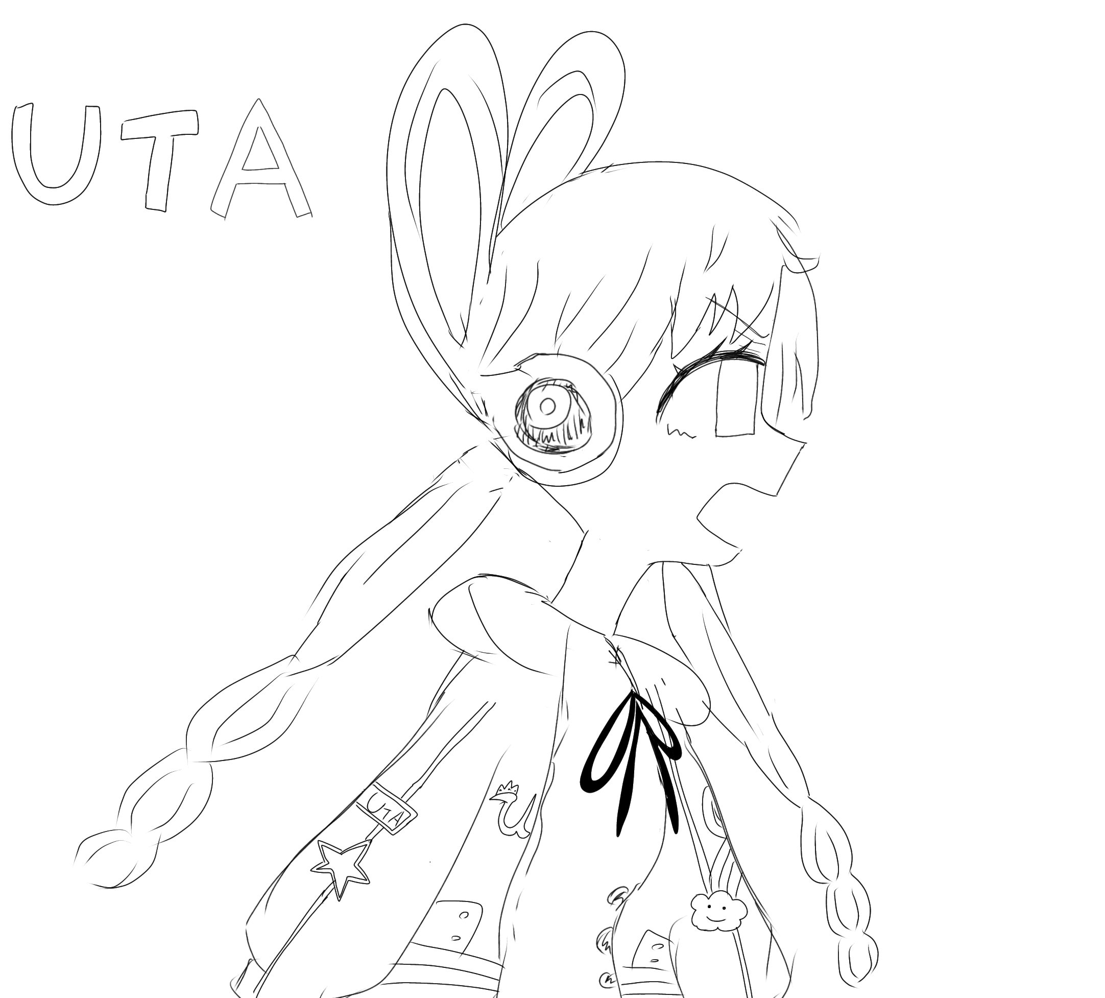 ウタ-UTA 線画 - ibisPaint