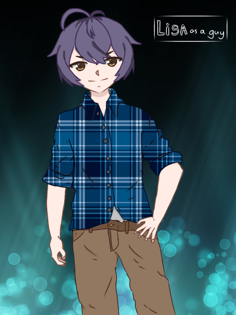 My oc Lisa as a guy - ibisPaint