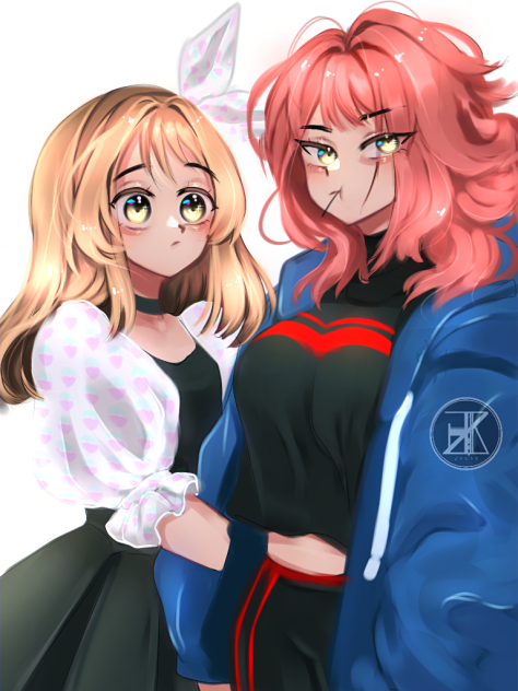 Lil sis and me - ibisPaint